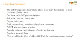 The Mom Test or How to Ask Better Customer Dev Questions | PPTX