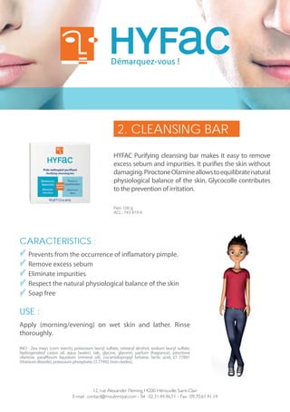 HYFAC acne control range in Al Manara Pharmacy outlets. Shop Now! | PDF