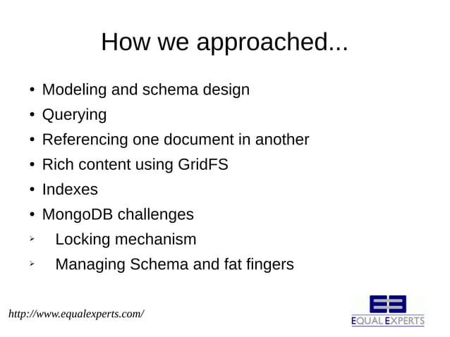 Product catalog using MongoDB | ODP | Databases | Computer Software and ...