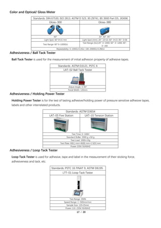 Cell Instruments Testing equipment catalog about testing packaging ...
