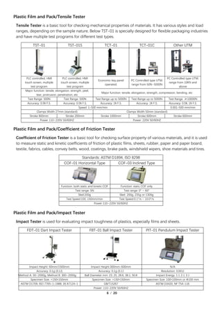 Cell Instruments Testing equipment catalog about testing packaging ...