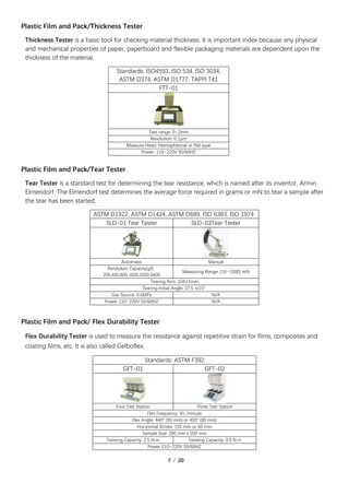Cell Instruments Testing equipment catalog about testing packaging ...