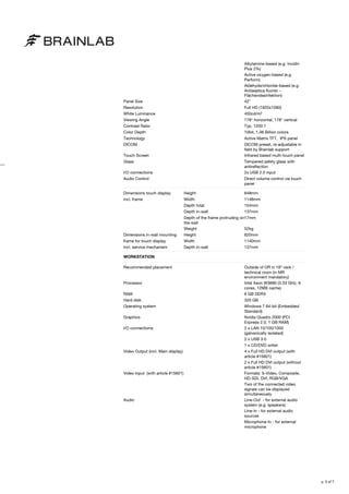 Buzz Digital O.R. Technical Specifications | PDF