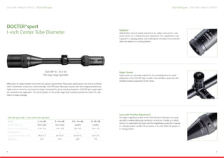 Product catalog DOCTER® Target-Optics | Optics Trade | 2014 | PDF