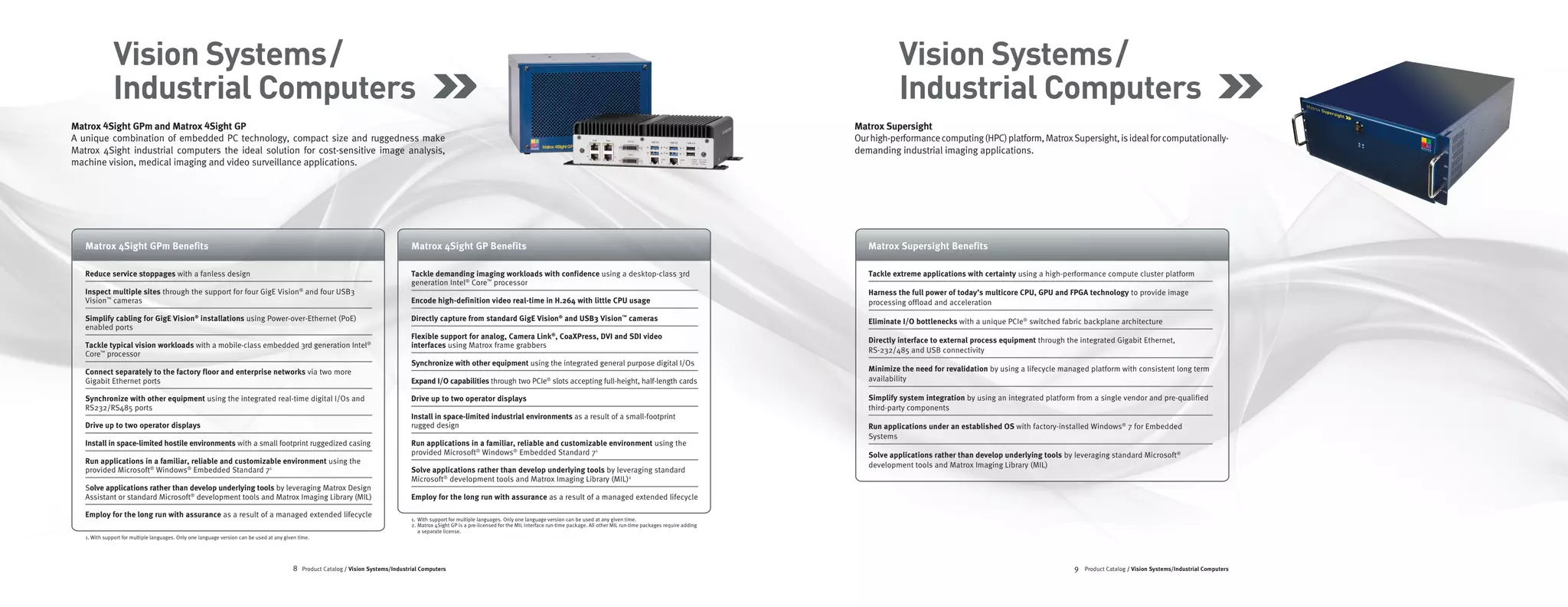 Каталог продукции Matrox Imaging | PDF