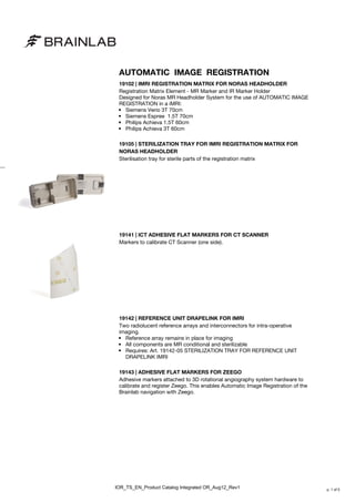 Automatic Image Registration Product Catalogue | PDF | Computer ...