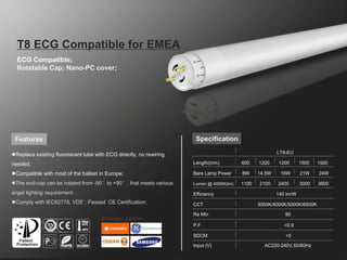 Product catalog of led tube lights | PPT