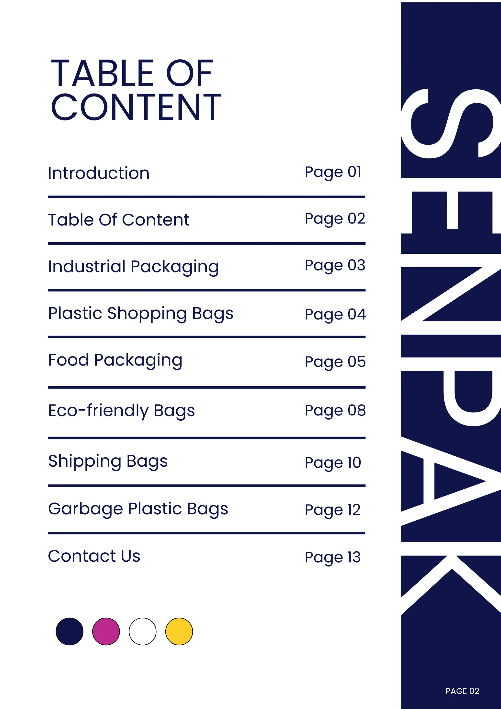 Product Catalog SENPAK - Vietnam Plastic Bag Manufacturers & Suppliers | PDF