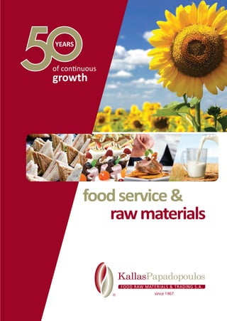 Product Catalogue 2018 - Food Service & Raw materials | PDF