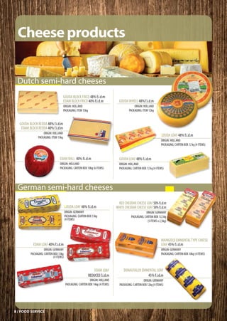 Product Catalogue 2018 - Food Service & Raw materials | PDF