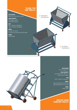 STORAGE RACKS AND MATERIAL HANDLING TROLLEY By Genious Engineering | PDF