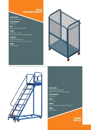 STORAGE RACKS AND MATERIAL HANDLING TROLLEY By Genious Engineering | PDF
