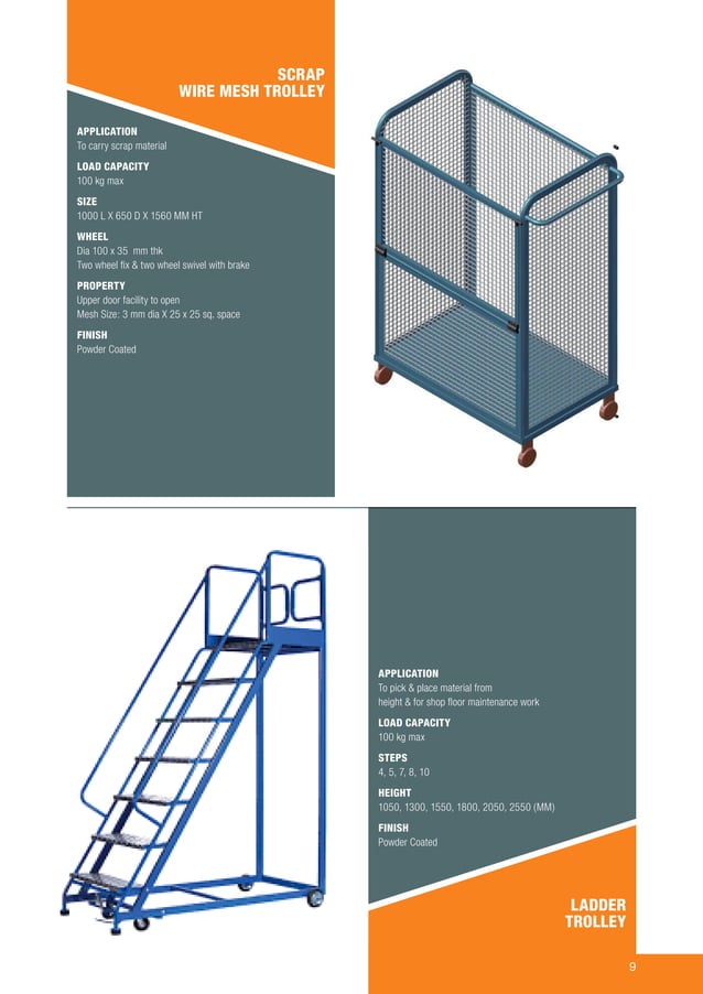 STORAGE RACKS AND MATERIAL HANDLING TROLLEY By Genious Engineering | PDF