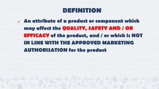 Handling of product complaint | PPTX