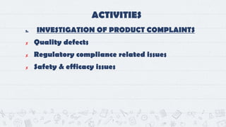 Handling of product complaint | PPTX