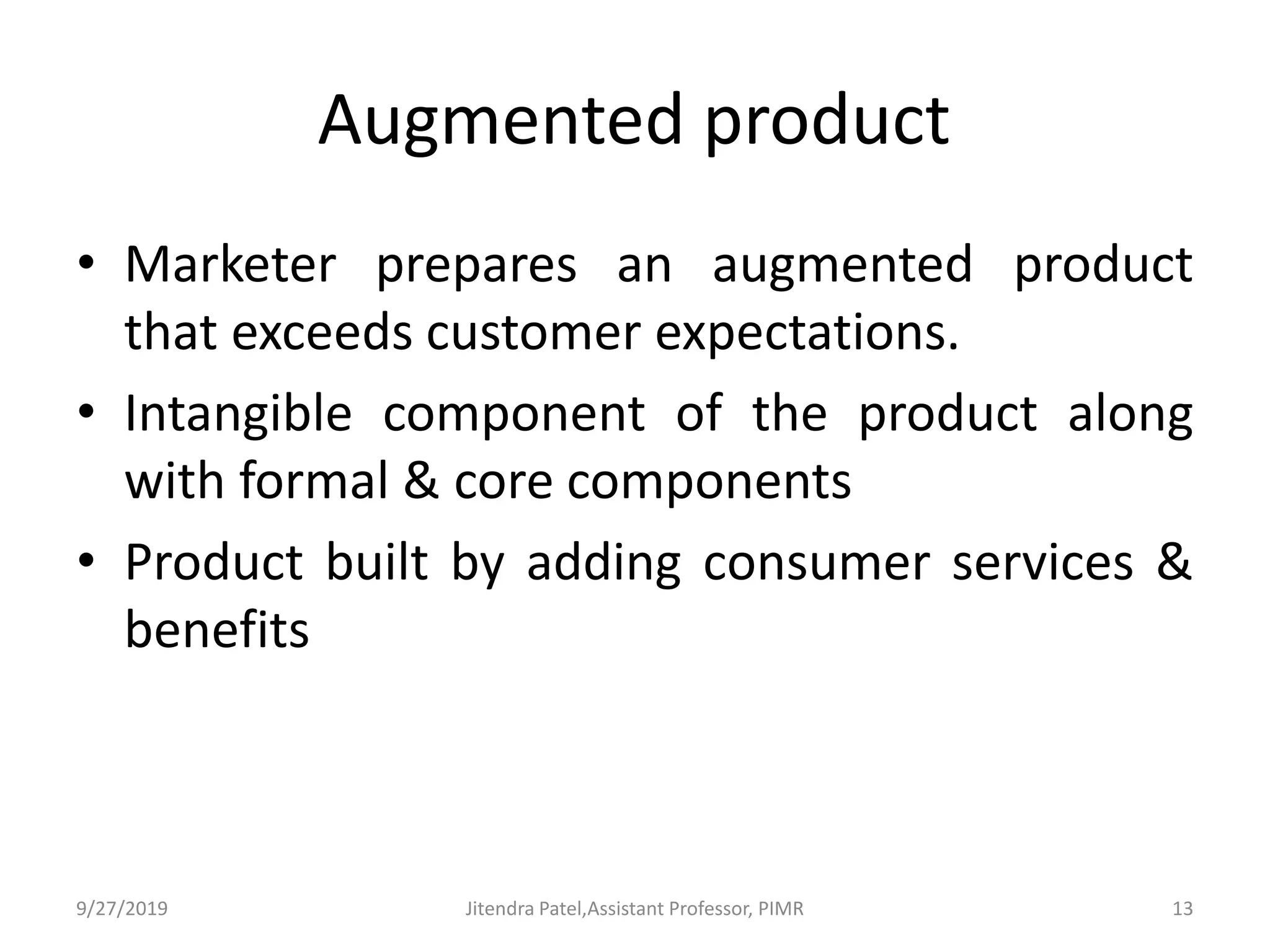 Product concept, level , classification, mix and product life cycle and ...