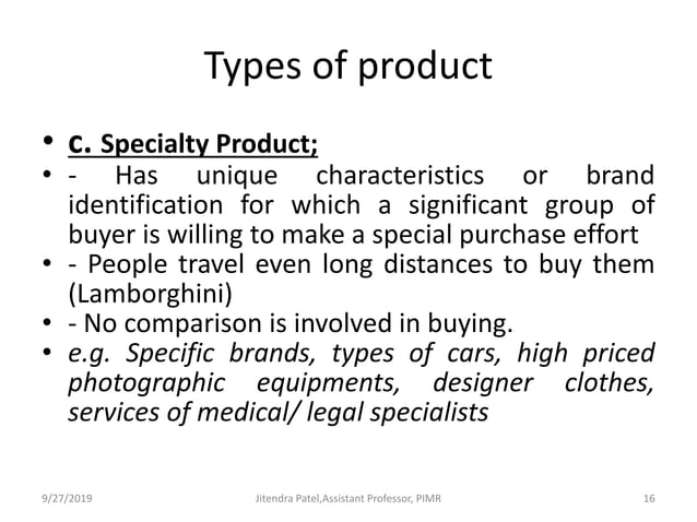 Product concept, level , classification, mix and product life cycle and ...