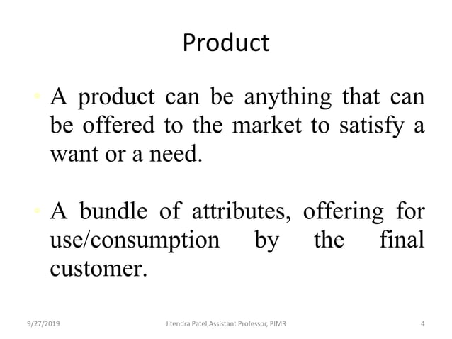 Product concept, level , classification, mix and product life cycle and ...