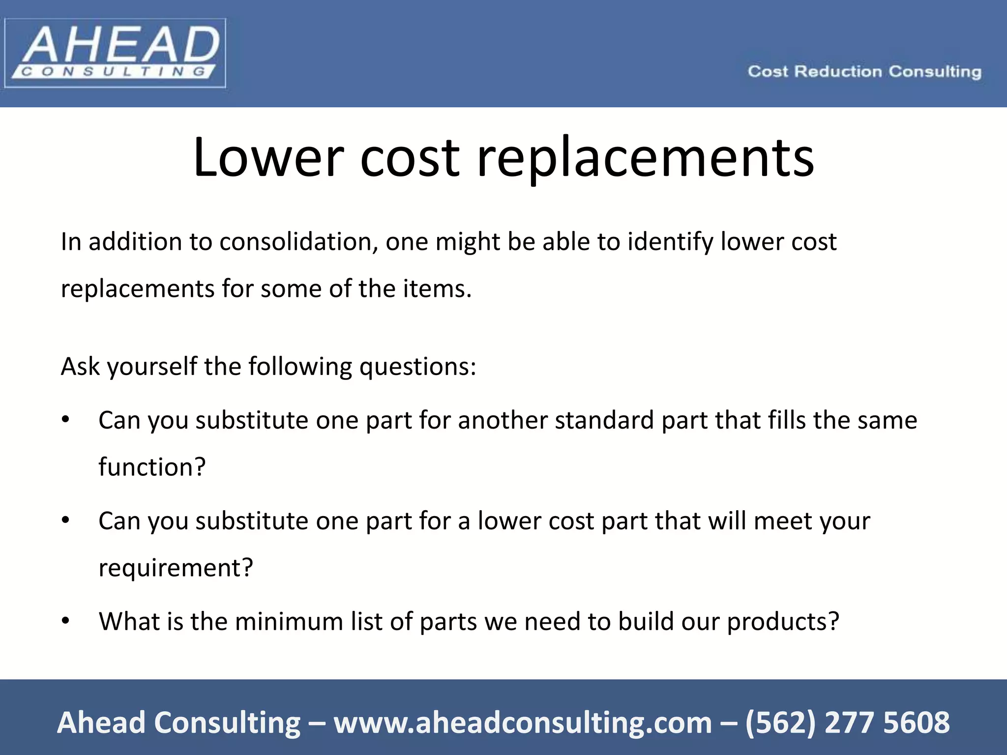 Product consolidation | PPTX