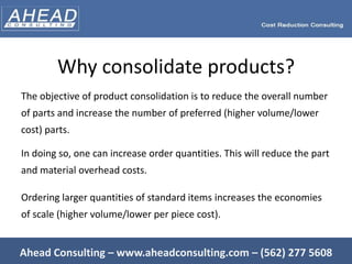 Product consolidation | PPTX