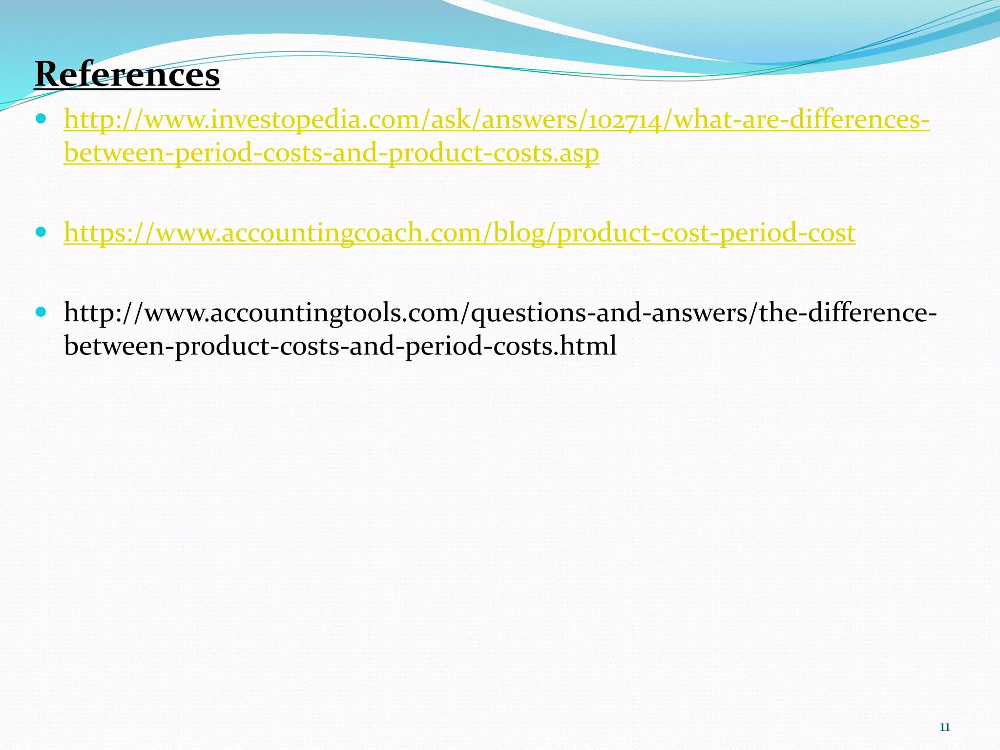 Product cost and period cost | PPTX