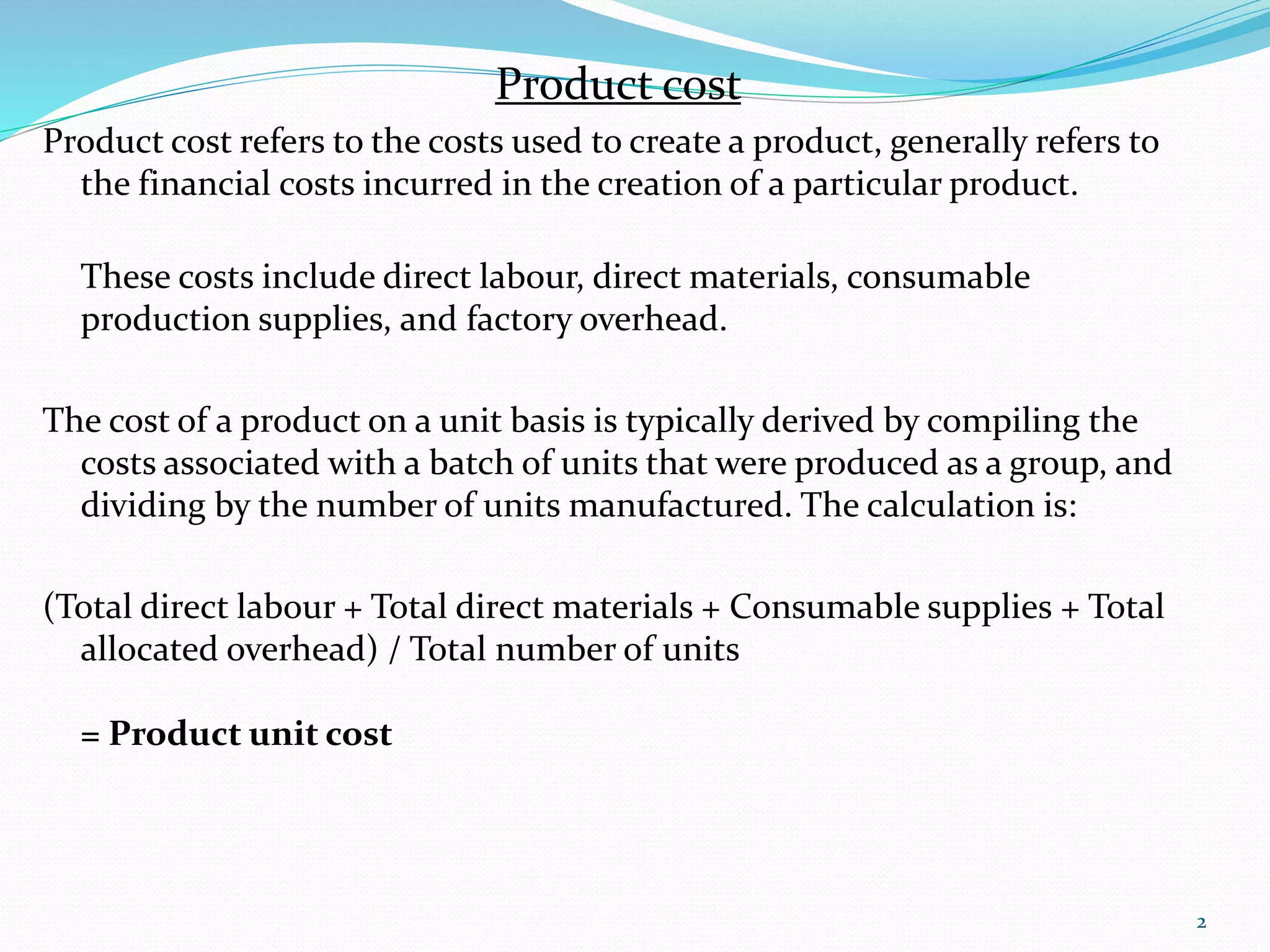 Product cost and period cost | PPTX
