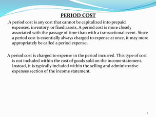Product cost and period cost | PPTX