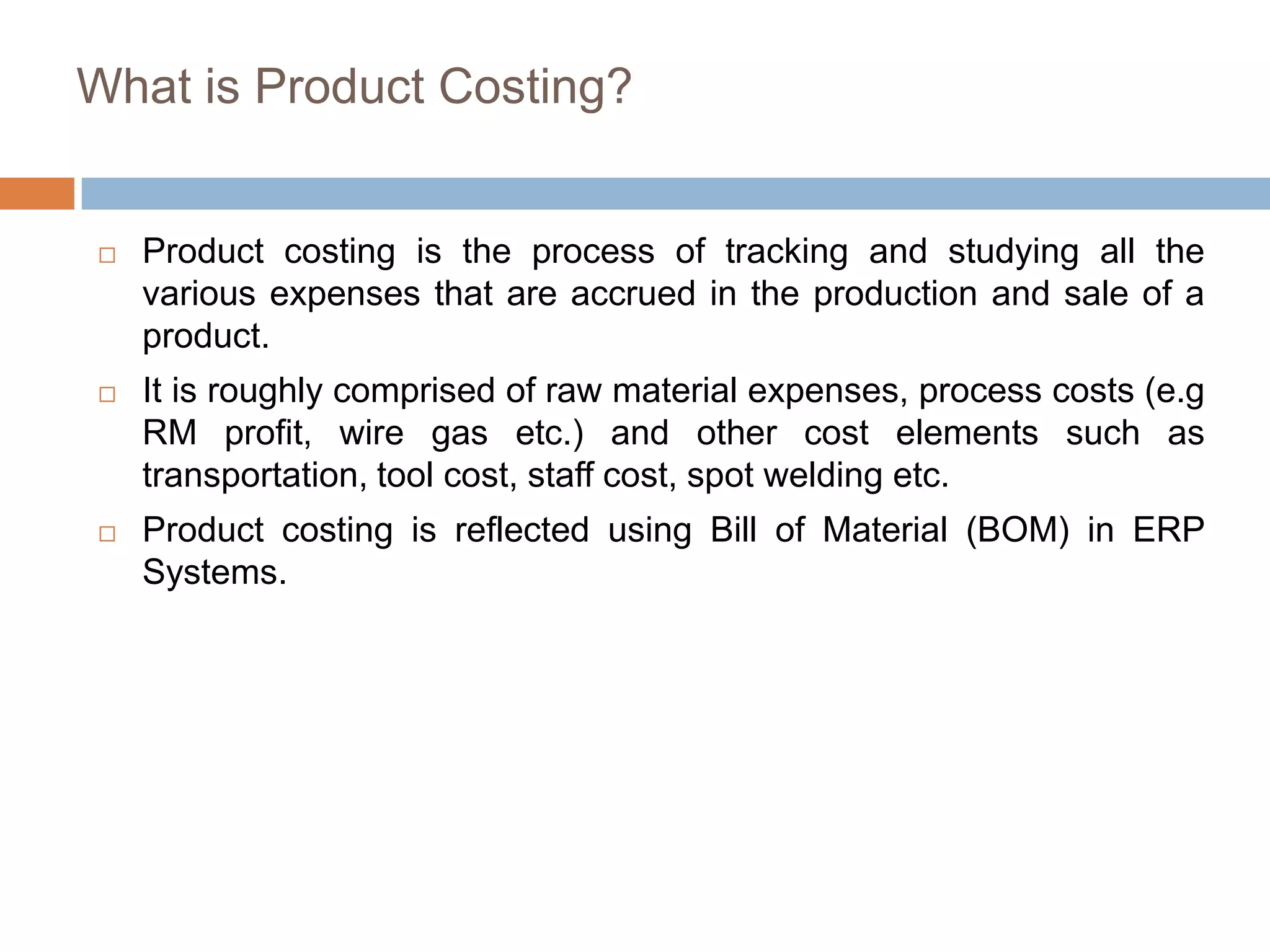 Product Costing Software | PPT