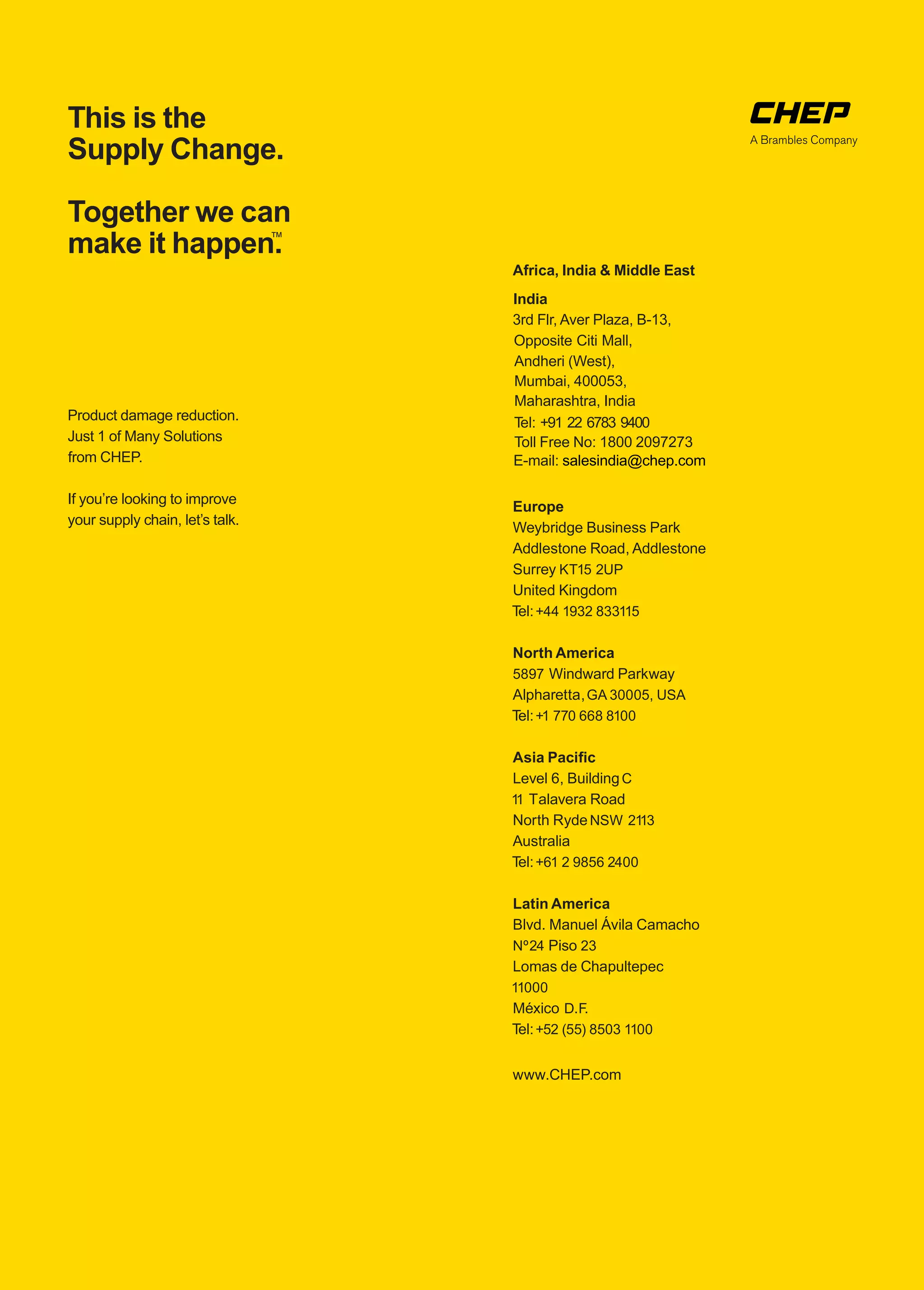 Product Damage Reduction_CHEP India | PDF