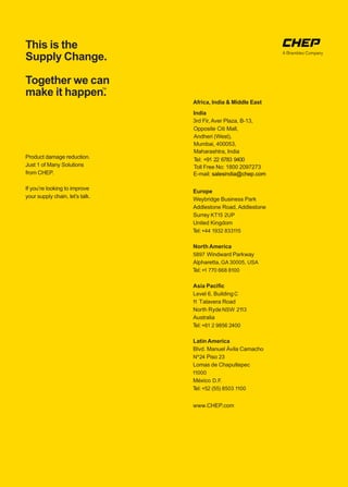 Product Damage Reduction_CHEP India | PDF