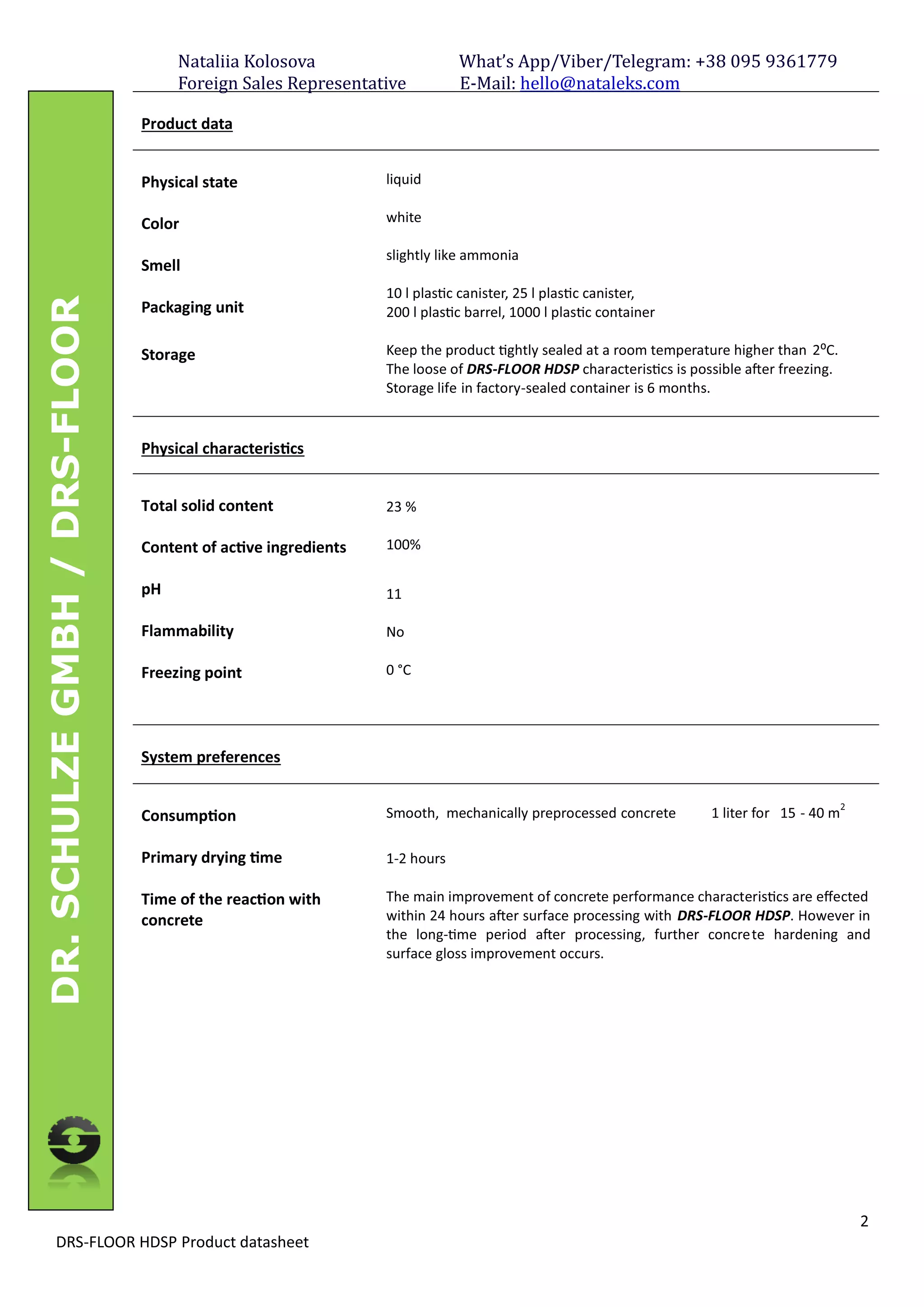Product datasheet drs floor hdsp en v08 | PDF
