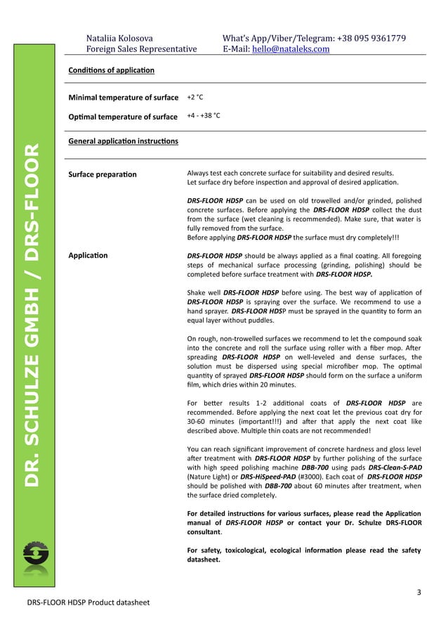 Product datasheet drs floor hdsp en v08 | PDF