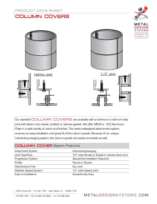 Column Covers Product Data Sheet