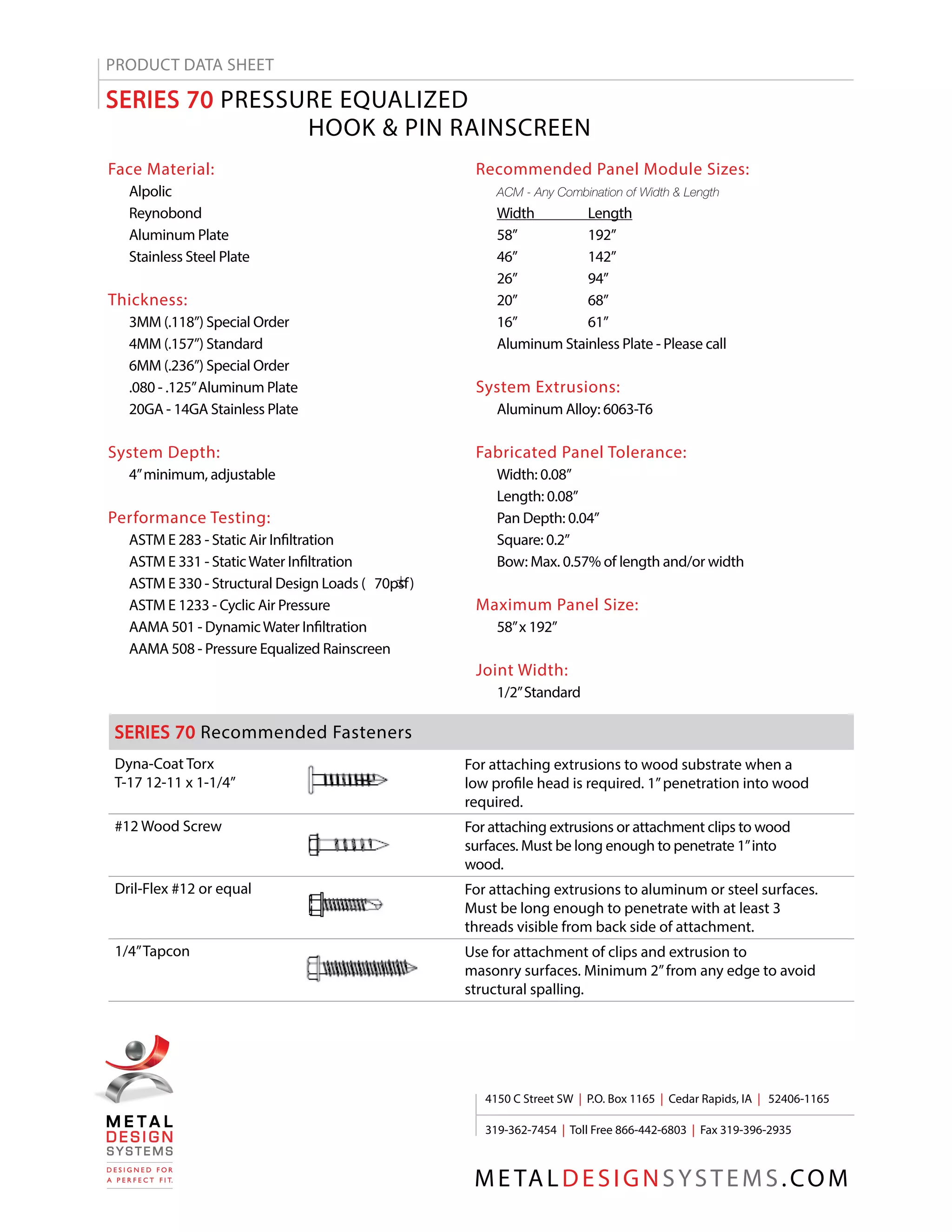 MDSI Series 70 Product Data Sheet | PDF