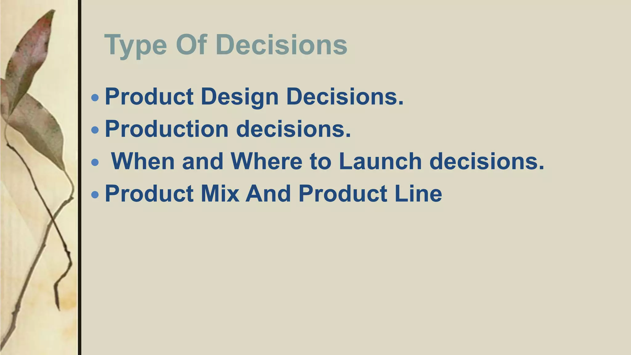 Product decision | PPTX