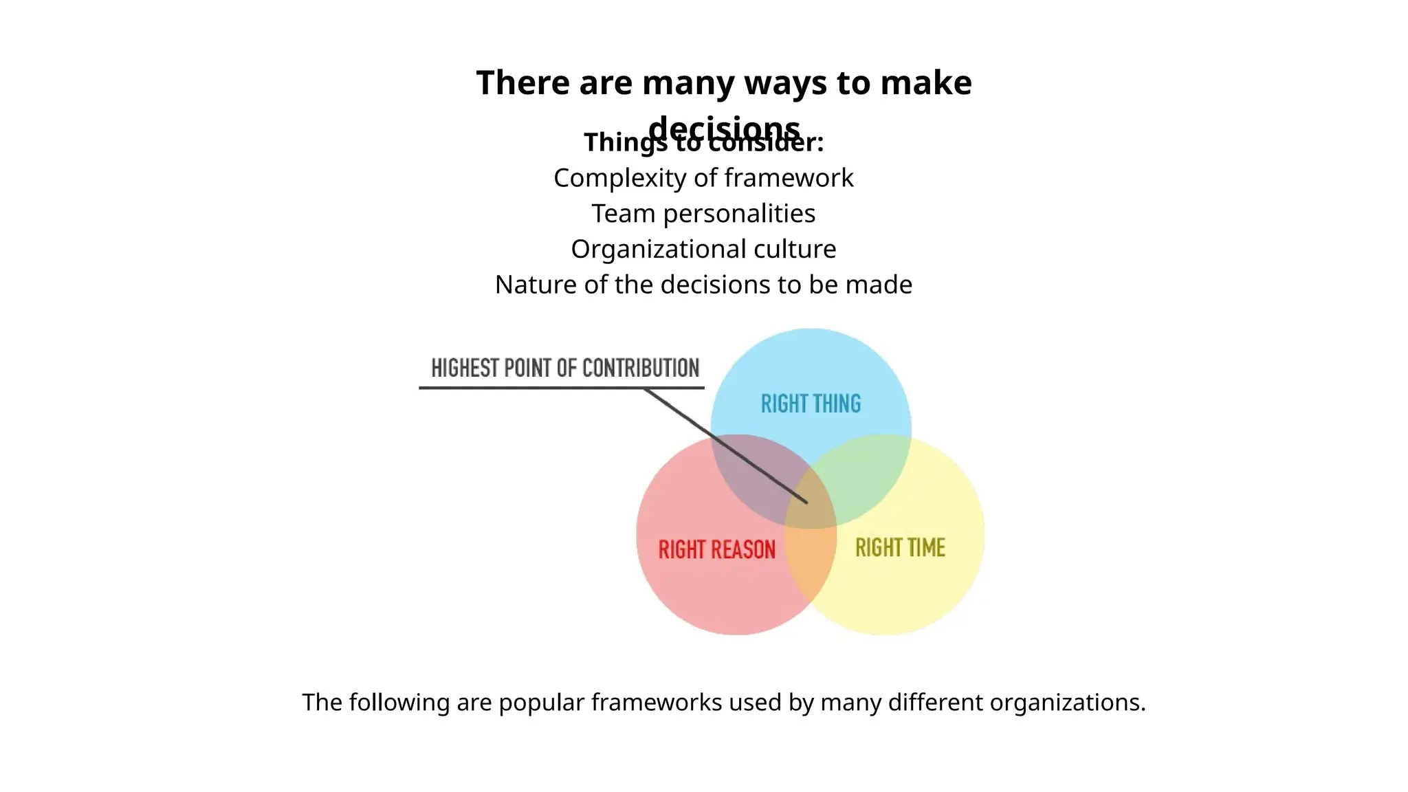 A set of product decision-making frameworks | PPTX