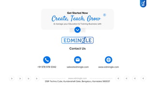 Edmingle - Create, Teach, Grow | PPT