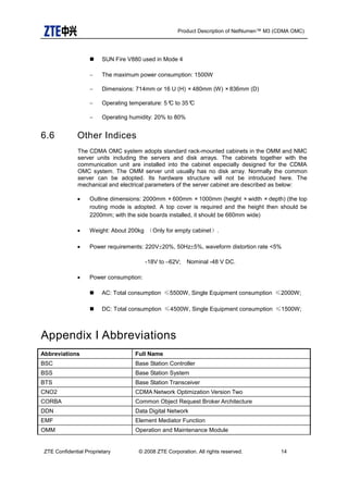 Product description of net numen _m3_(cdma_omc) | PDF | Computer Networking | Computing