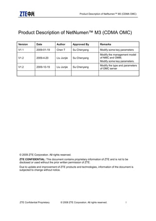 Product description of net numen _m3_(cdma_omc) | PDF | Computer Networking | Computing