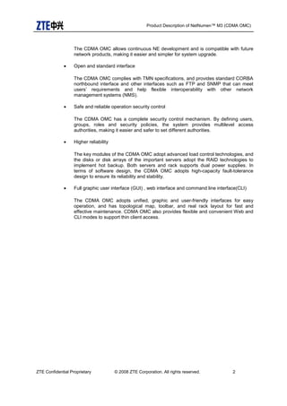 Product description of net numen _m3_(cdma_omc) | PDF | Computer Networking | Computing