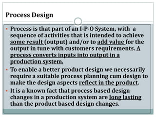 Product design and process selection | PPTX