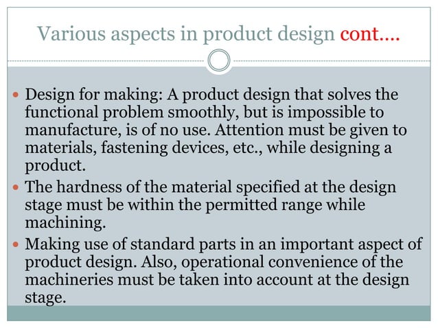 Product design and process selection | PPTX | Business Administration ...