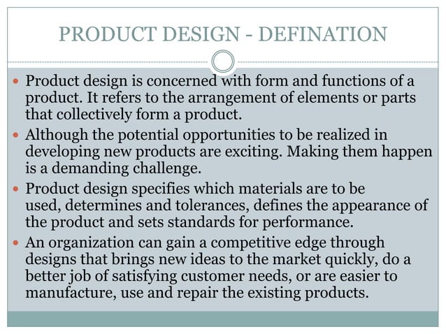 product-design-and-process-selection-ppt