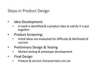 Product design and development | PPT