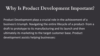 Product Design & Development: A Complete 2024 Guide | PPTX