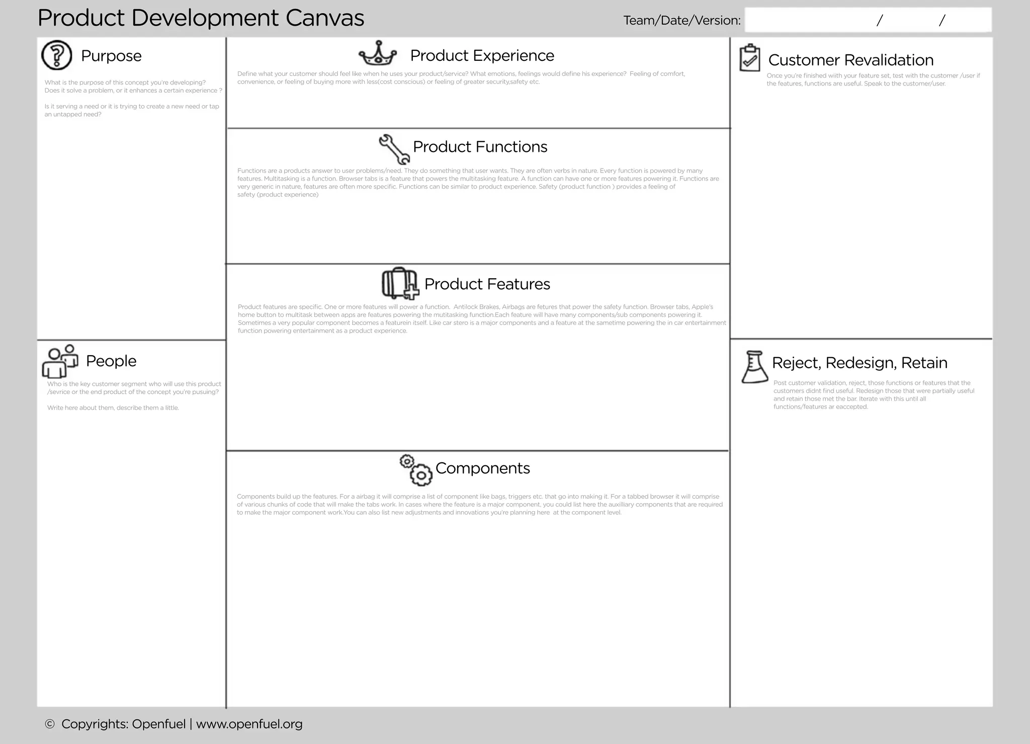 Product design canvas | PPT