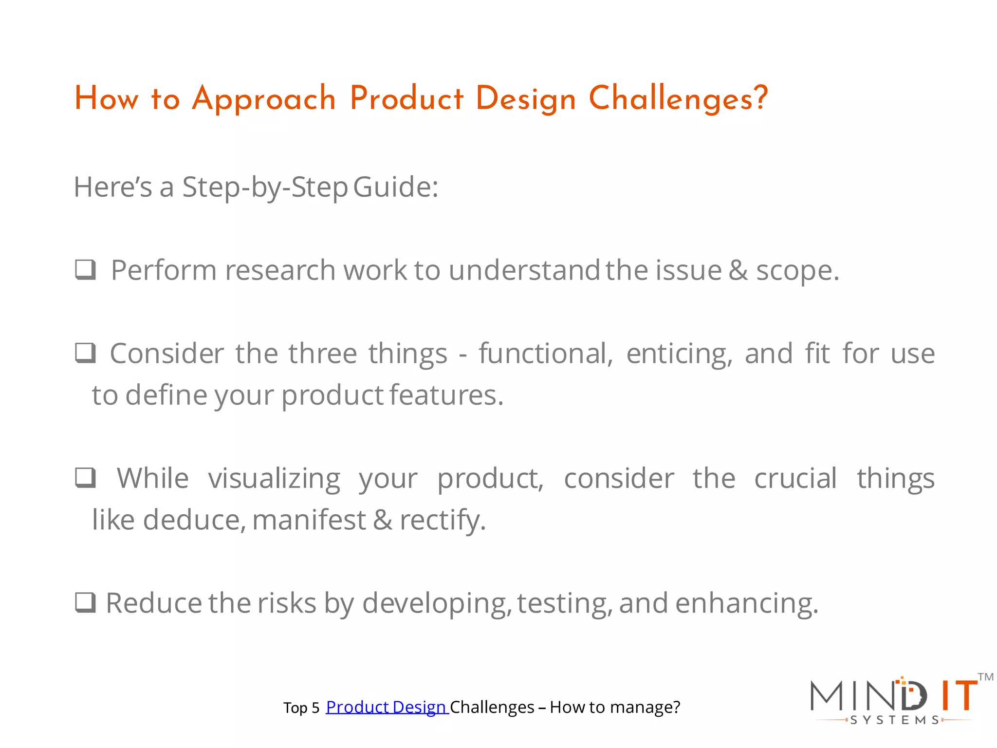 Product Design Challenges - How to manage? | PDF