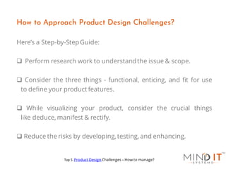 Product Design Challenges - How to manage? | PDF