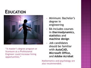 Product Design Engineer (Career Information Presentation) | PPT