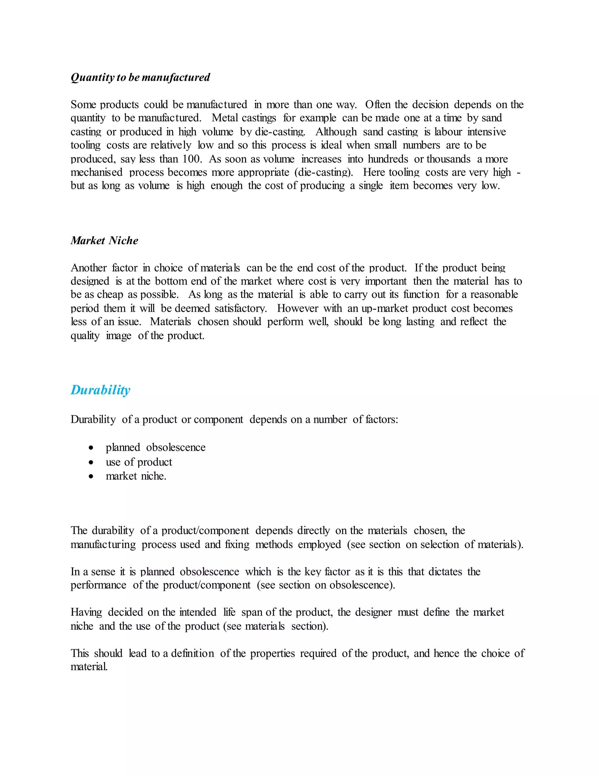 Product design factors | DOCX